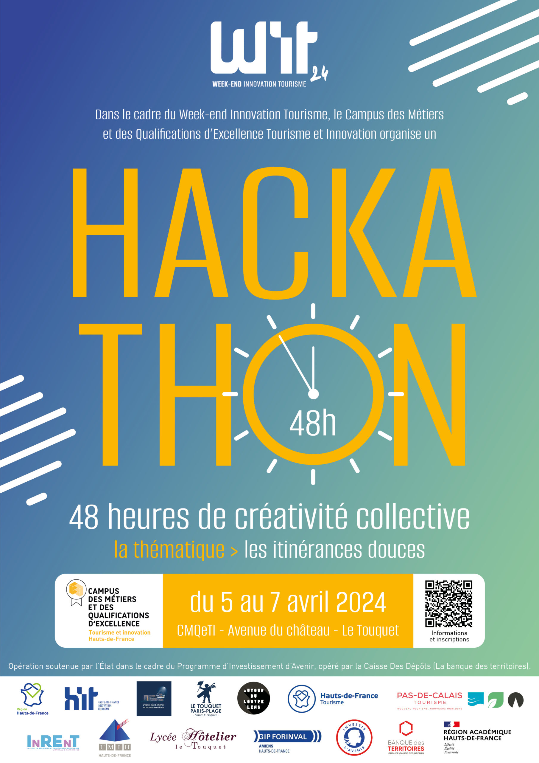 Participez à notre hackathon sur les itinérances douces » Campus Tourisme Innovation des Hauts ...